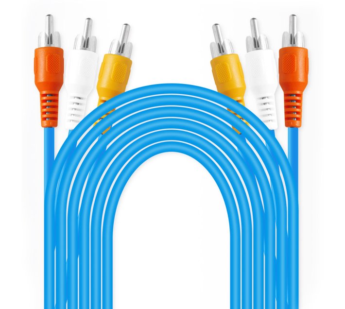 Astrum 3 Pin Male To Multi-pin 1.5 m RC301 (Compatible with TV, Blue ...