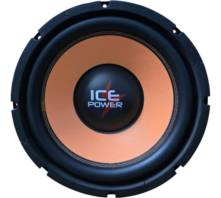 ICE POWER IPS125D4 Subwoofer Rear Deck Mounted Round Car Speaker (10500 ...