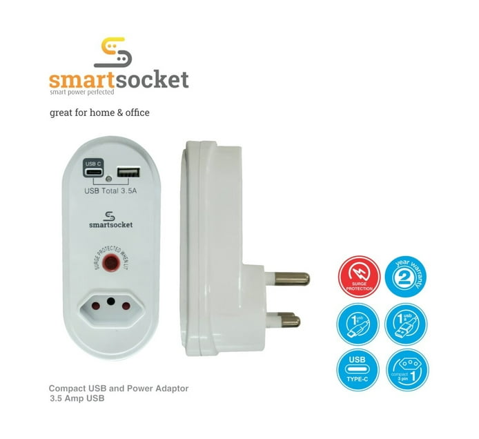 Bwe0 2 Way Round USB Adaptor | Makro