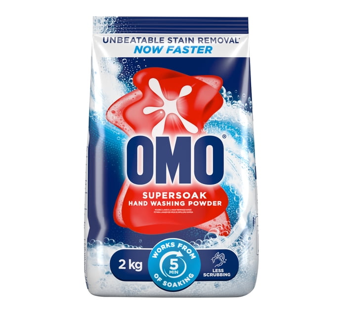 Buy Omo Supersoak Hand Washing Powder Original 2kg in Bulk | Makro Business