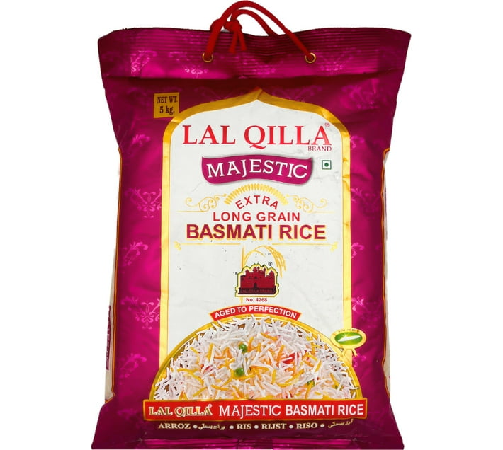 Lal Qilla Majestic Basmati Extra Long Grain Banskati Rice (Long Grain ...