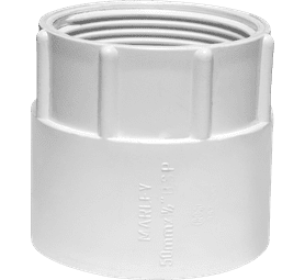 Marley Pipes Male PVC BSP Waste Adaptor 50 mm Builders | Plumbing ...