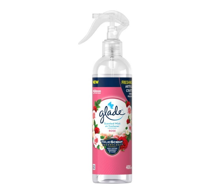Buy Glade Rose Scented Mist Air Freshener 400ml in Bulk | Makro Business