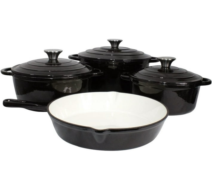 Cast Iron PH102 Non-Stick Coated Cast Iron Cookware Set (7 - Piece) | Makro