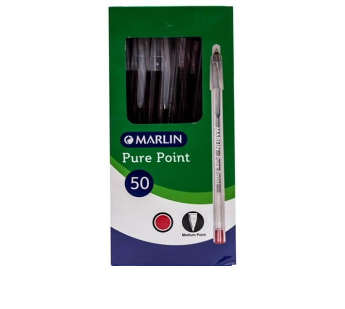 Someone’s in a Makro Marlin Pure Point Transparent Barrel Pen Red Ink Mood