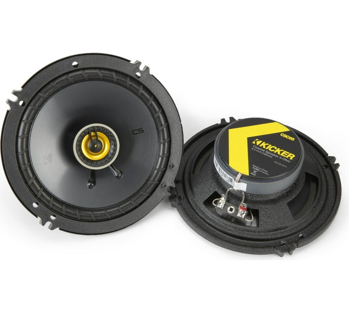Kicker 46CSC654 (6.5 inch) 2 Way Coaxial Door Mounted Round Car Speaker (300 W) | Makro