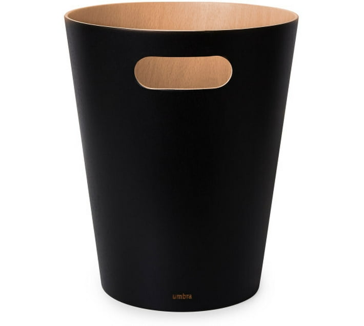 UMBRA 028295445092 Wood Dustbin (Black) | Makro