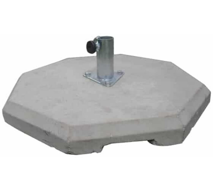 Generic 35 kg Capacity Hexagonal Concrete, Steel Umbrella Base (Pole ...