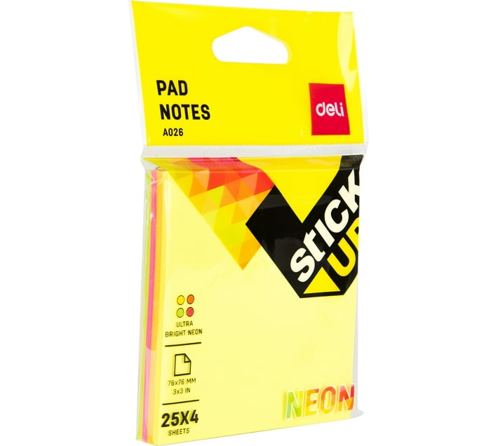 Buy Deli 100 Sheets Sticky Notes, 4 Colours (Set Of 1, multicolor) in ...