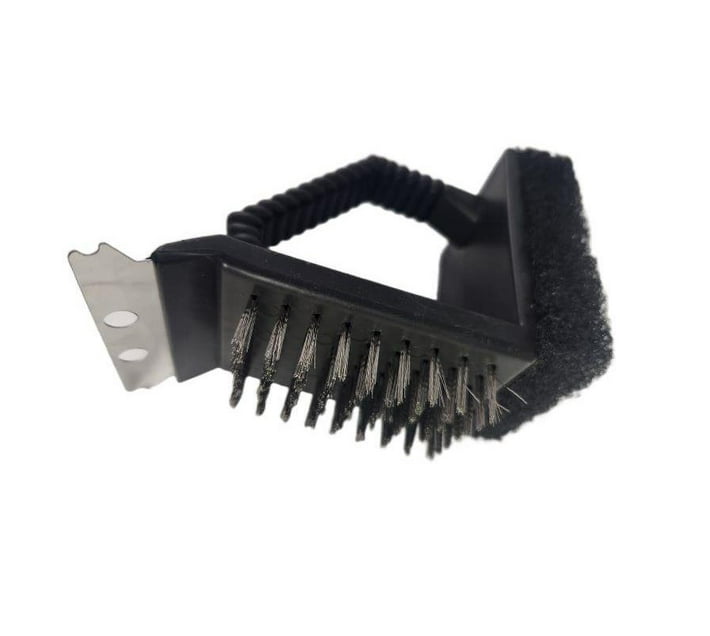 Someone’s in a Makro Grill Brush Handheld with Pad & Scraper Mood