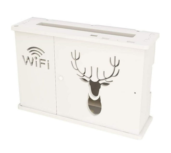 Someone’s in a Makro Home Multifunctional Reindeer Wifi Router Storage ...