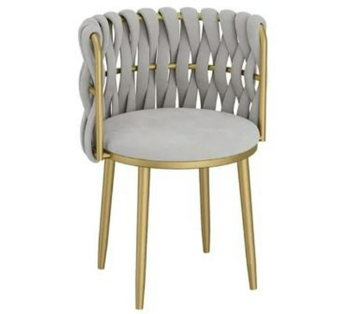 Designer Concepts Metal Dining Chair (Set of 1, Finish Colour - Grey ...