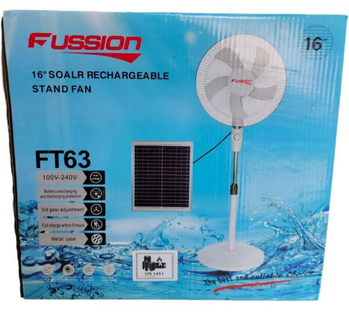 fussion ft63 A++ 12 mm 5 Blade Pedestal Fan (whait, Pack of 1) | Makro