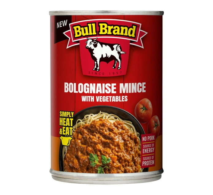 Buy Bull Brand Bolognaise Mince With Vegetables 400g in Bulk | Makro ...