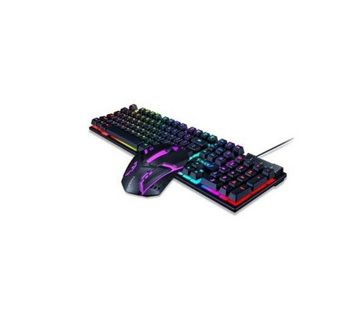 Someone’s in a Makro T-Wolf Rainbow Backlit Gaming Keyboard and Mouse Mood