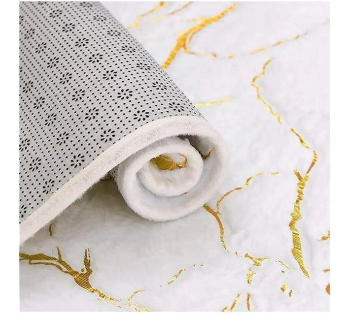 Someone’s in a Makro White Luxury Area Rugs Mood