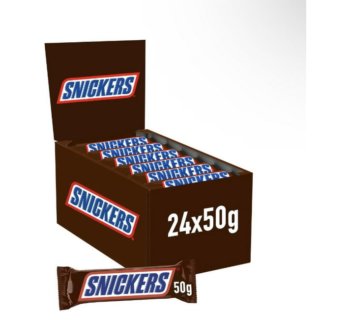 Snickers Chocolate Bar With Caramel, Peanuts &Nougat Milk Chocolate ...