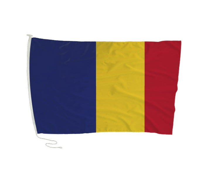 Chad Flag with Rope and Toggle - 180 x 120cm | Makro