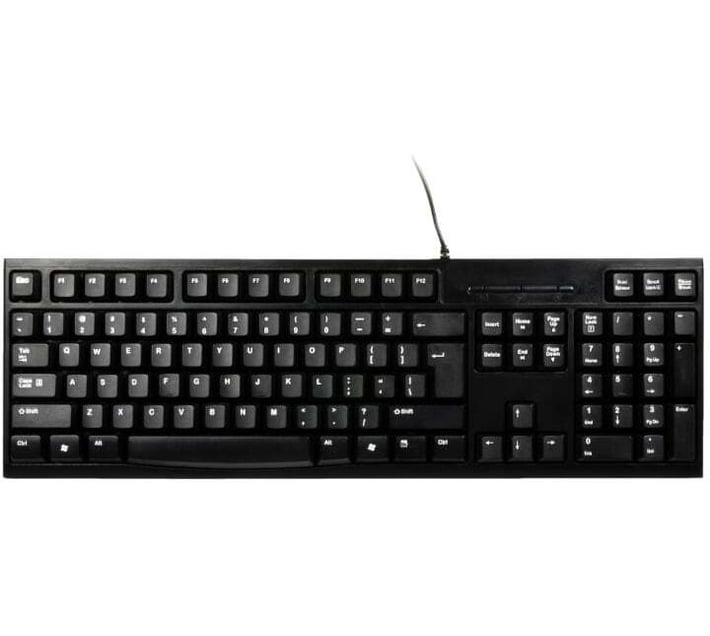 Port 900753-US Wired USB Desktop Keyboard (Black) | Makro