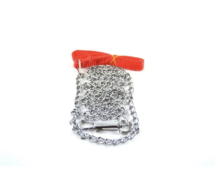 Investify DOG CHAIN LEAD 2.0MM X 1.2MT 120 cm Dog Chain Leash (Red) | Makro