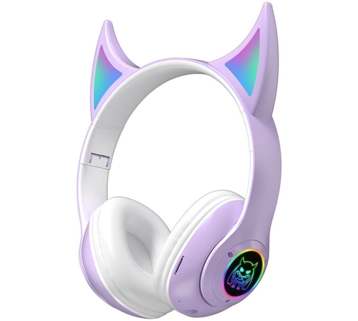GADGETGYZ STN25 Devil Ear RGB Light Wireless Music Headset For Children ...