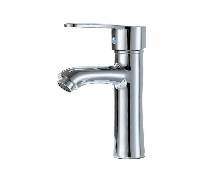 Modern Chrome Curved Long Basin Tap | Makro