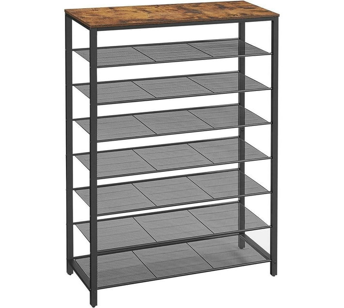 Someone’s in a Makro VASAGLE 8 Tier Metal Shoe Rack - Black and Rustic ...