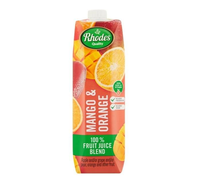 Rhodes Rhodes Fruit Juice 100% 1l, Mango&orange Mango&orange | Makro