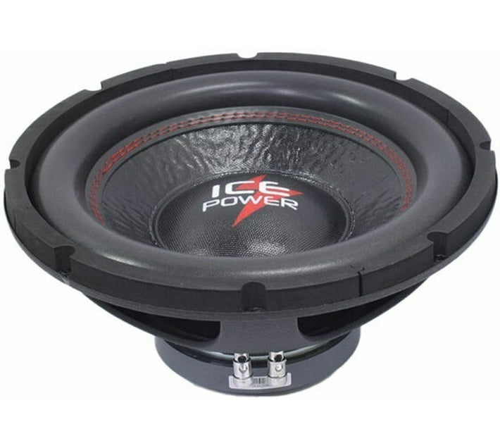 Ice Power IPS-12S Subwoofer Rear Deck Mounted Round Car Speaker (450 W ...
