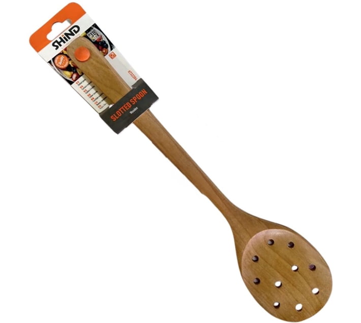 Shind SHIND KT-32304 Wooden Slotted Spoon 38cm Disposable Wooden ...