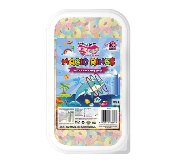 Someone’s in a Makro Sweets From Heaven Gums or Jellies Tub Magic Rings ...
