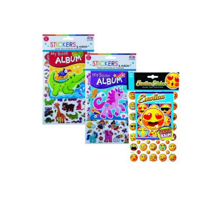 Sticker & Album Book (Pack of 3) | Makro