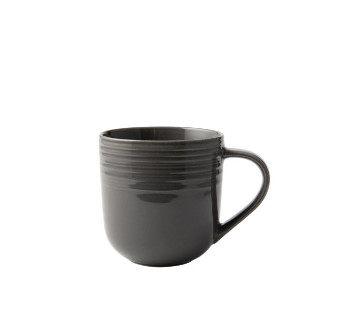 Someone’s in a Makro Embossed Lines Dark Grey Coffee Mug Set of 4 Mood