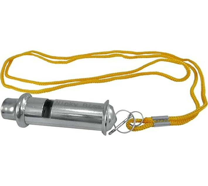 generic Stainless steel Metal whistle Pea Whistle (Silver, Pack of 1 ...