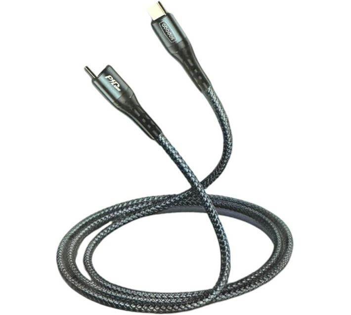 Abodos USB Type C To USB Type C 1 m AS-DS330 (Compatible with Mobile, Black, One Cable) | Makro