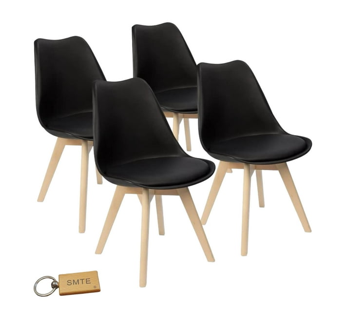 Someone’s in a Makro Dining Chairs with Cushion Seat, Wooden Legs ...