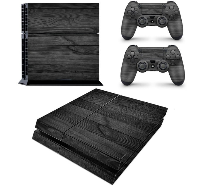 Someone’s in a Makro SkinNit Decal Skin For PS4: Black Wood Mood