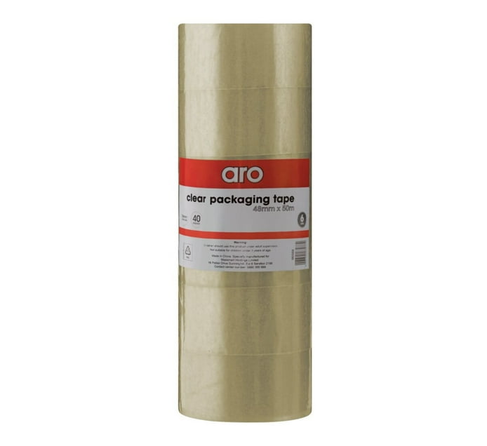 Buy Aro 48 mm x 50 m Clear Packaging Tape 6-pack in Bulk | Makro Business