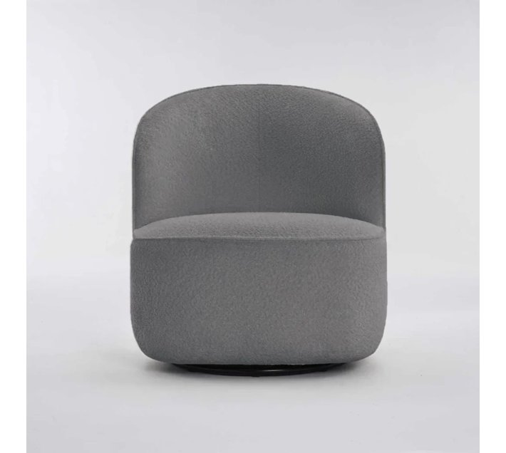 VIVIDITTO DF1415b Metal Living Room Chair (Finish Colour - GREY, Knock ...