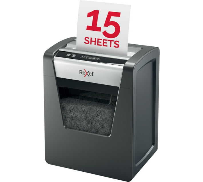 Rexel Momentum X415 P4 Cross Cut 15 Sheet Paper Shredder, 23L Bin ...