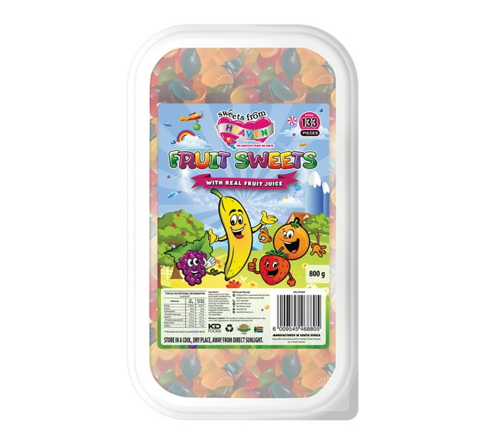 Sweets From Heaven Gums or Jellies Tub Fruit Sweets (800 g) | Makro