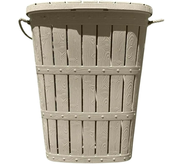 Generic 62 L Light Cream Laundry Basket | Makro