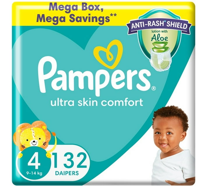 Buy Pampers Anti-Rash Tape Diapers - 4 (132 Pieces) in Bulk | Makro ...