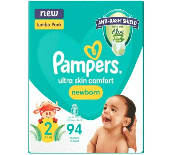 Buy Pampers Active Jumbo Pack Mini Tape Diapers - 2 (94 Pieces) in Bulk ...