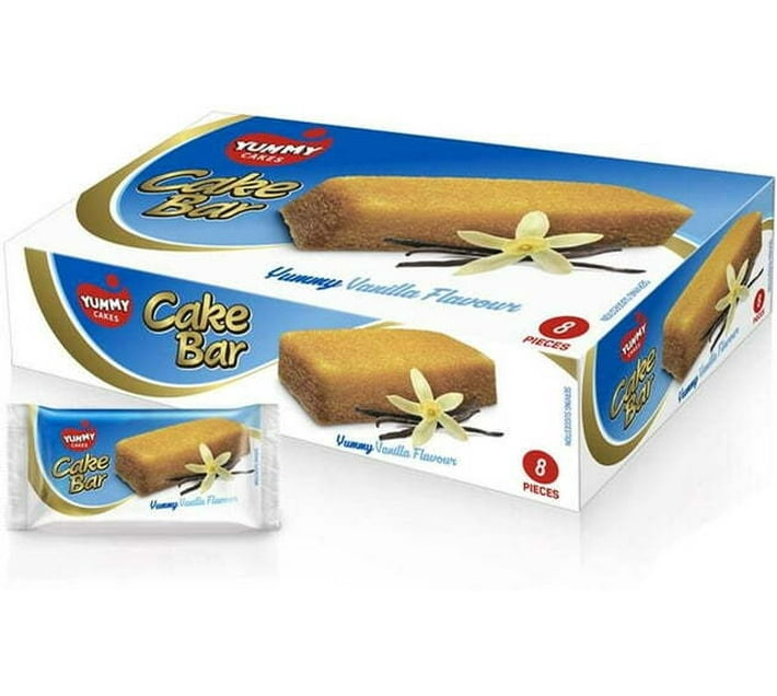 Yummy Cakes delicate vanilla flavour Vanilla Cake (320 g, Pack of 8 ...
