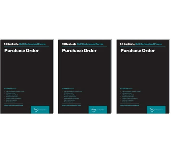 RBE F0096 Purchase Order Pad Duplicate A5 3's (1 Sets) | Makro
