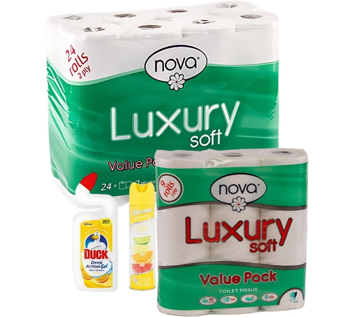 Nova 2 Ply Toilet Paper Roll (Pack of 33 x 33 Rolls) | Makro