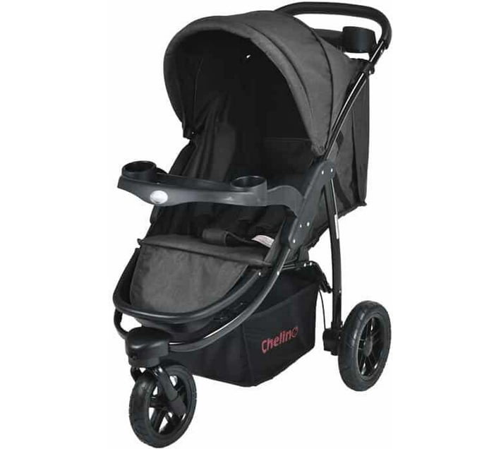Chelino AI001-4503 Stroller Pram (No Recline position, Black) | Makro