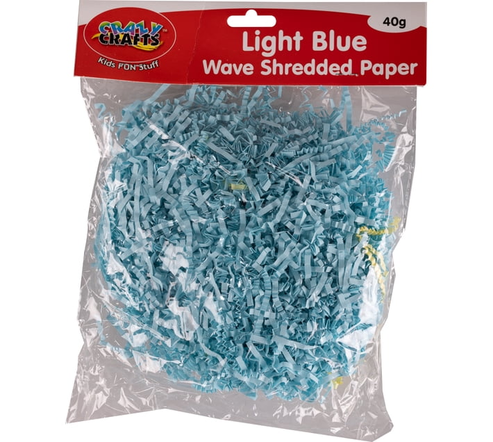 Crazy crafts Wave Shredded paper Light Blue Craft Kits Art and Craft ...