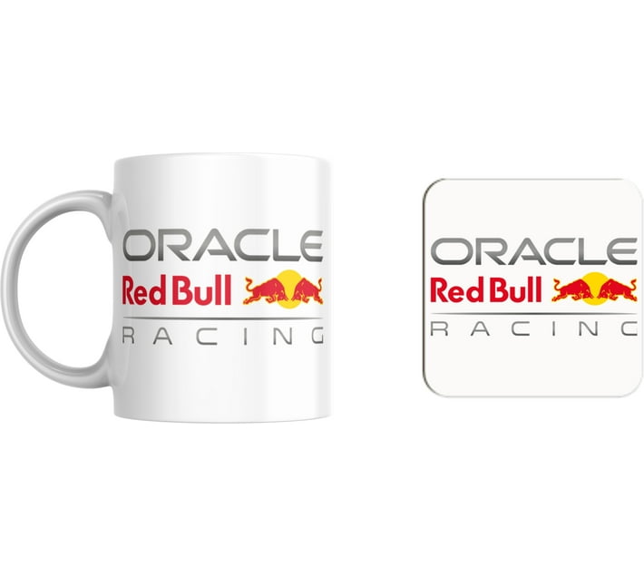 Mr & Mrs Print Oracle Redbull F1 Team Coaster & Ceramic Coffee Mug (350 ...
